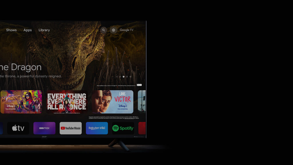 Google TV | Buy Acer H Pro Series 4K TV With 76W Speakers | Indkal